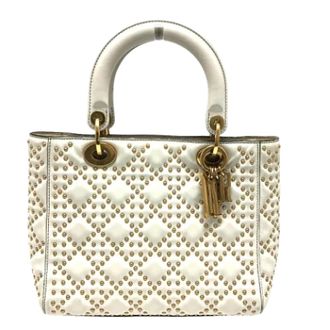 Dior Pre-owned Cuir sacs-dior - Femme - Pre-owned - Blanc - Taille: ONE Size