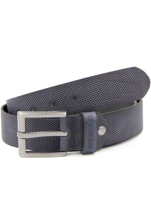 Red Bridge Red Bridge Herren G&uuml;rtel Echtleder Lederg&uuml;rtel Leather Belt Scratched Honeycomb Navy Blue 110
