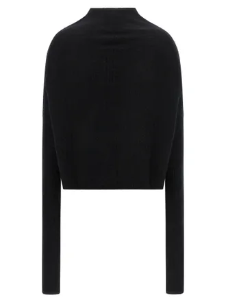 Rick Owens Womens Black Cashmere Cardigan Clothing