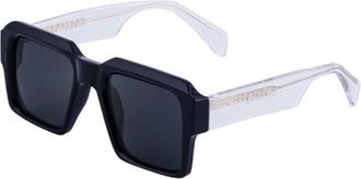 Generic Lunettes de soleil surdimensionnées UV400, Noir, gris clair, Taille unique