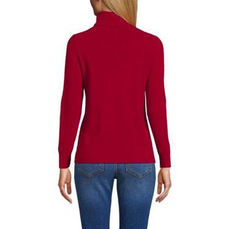 Lands End Rollkragen-Pullover aus Kaschmir, Damen, Gr&ouml;&szlig;e:36-38 regular, Rot, Kaschmir, by Lands End