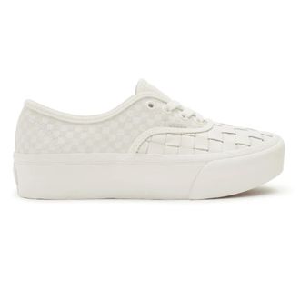Vans Femme, Chaussures, Blanc, Taille: 37 EU Authentic Platform 2.0 Woven