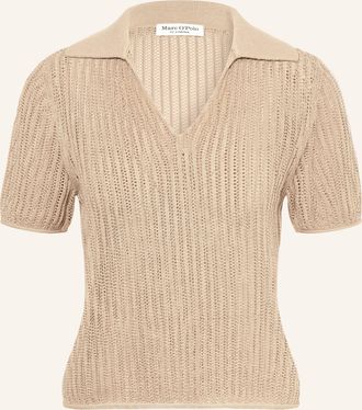 Marc O'Polo Marc Opolo Strick-Poloshirt beige