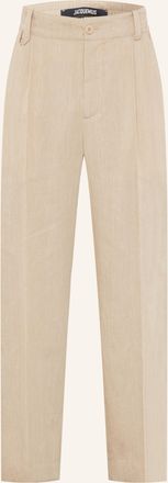 Jacquemus Jacquemus Hose Le Pantalon Croisiere Regular Fit Mit Leinen beige