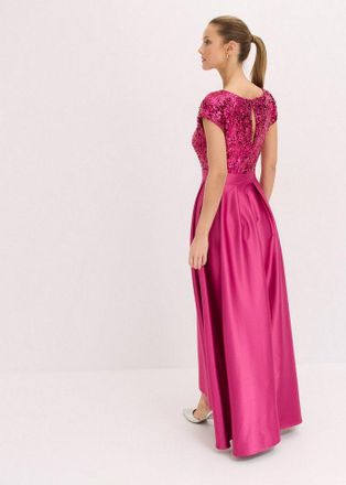 Bonprix Abendkleid f&uuml;r festliche Anl&auml;sse, aus gl&auml;nzendem Satin, ausgestellte Passform