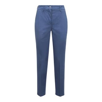 Jacob Cohen Femme, Pantalons, Bleu, Taille: 36 FR Pantalon Slim Crop Taille Haute