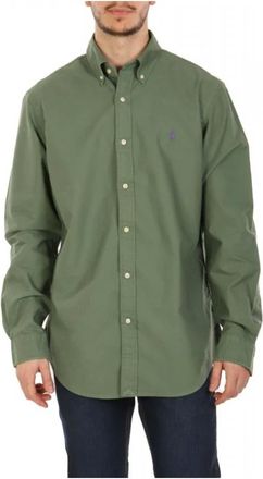 Ralph Lauren Homme, Chemises, Vert, Taille: L Cubdppcs Long Sleeve