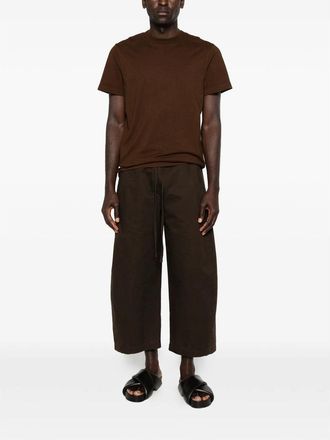 Entire studios Cotton Crew Neck T-Shirt - Brown