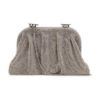 Benedetta Bruzziches Verzierte Stoff Small Venus Clutch - - Bags - Damen - Grau - ONE SIZE
