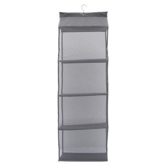 Pretyzoom Hängendes Aufbewahrungsregal aus Atmungsaktivem Mesh und Vliesstoff mit Sichtfenster Großer Kapazität für Kleidung Snacks Leichter Stabiler Schrank Or