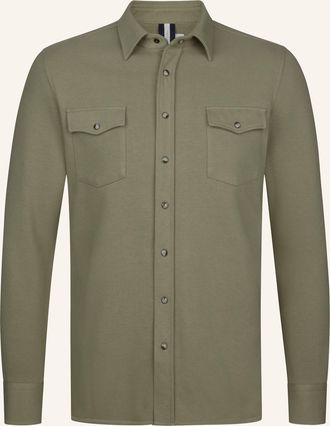 Profuomo Profuomo Solid Overshirt gruen