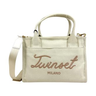 Twinset Femme, Sacs, Beige, Taille: ONE Size Signature Tote Medium