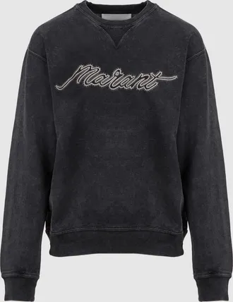 Isabel Marant Sweat Shirt Homme Mahony Faded Black