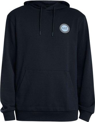 Emporio Armani Sweat &agrave; capuche &agrave; logo patch
