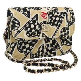 Chanel Mini sac &agrave; bandouli&egrave;re en satin Pre-owned - Femme - Pre-owned - Multicolore - Taille: ONE Size