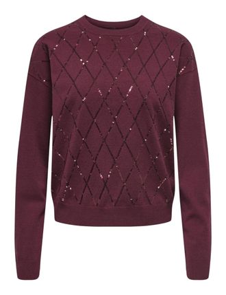 Only Onlhalifax Ls Sequins O-Neck KNT