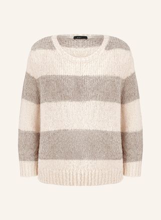 Oui Pullover Mit 3/4-Arm beige