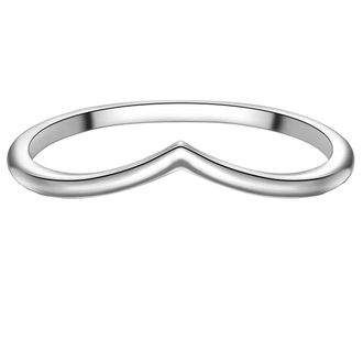 Trilani Ring - Sterling Silber Ring Herz - Gr. 50 - in Silber - f&uuml;r Damen