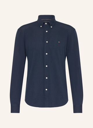 Tommy Hilfiger Piqu&eacute;-Hemd Regular Fit blau