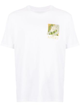 Amiri T-Shirt mit Logo-Print - Wei&szlig;