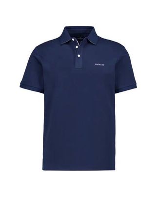 Hackett Herren Polo-Shirts blau Baumwoll-Piqu&eacute;