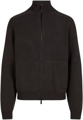 Emporio Armani Gilet droit col montant en laine