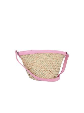 Pinko Womens Beach Bag Natural-Pink Cowhide - Other Natural/pink