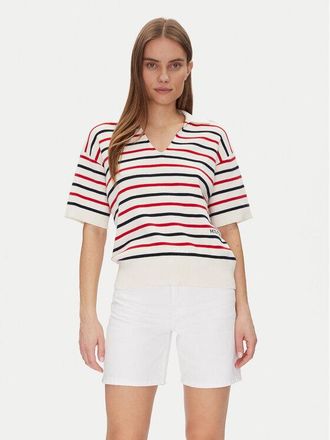Tommy Hilfiger Pullover Mini Stp Co Open Polo Ss Swt WW0WW45400 Bunt Regular Fit