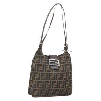Fendi Sac bandouli&egrave;re en toile Pre-owned - Femme - Pre-owned - Brun - Taille: ONE Size