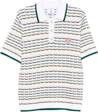 Casablanca Homme, Tops, Multicolore, Taille: XL Msp26Kw126001-White