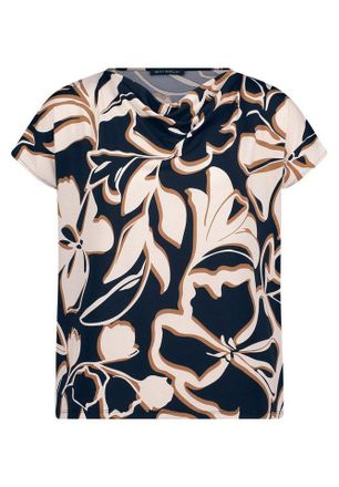 Betty Barclay Kurzarmshirt Damen mit Wasserfallausschnitt (1-tlg)