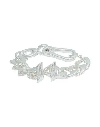 Karl Lagerfeld K/MONOGRAM CHAIN PAVE BRACELET