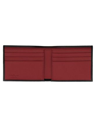 Ferragamo Leather Bifold Bifold Wallet - Black