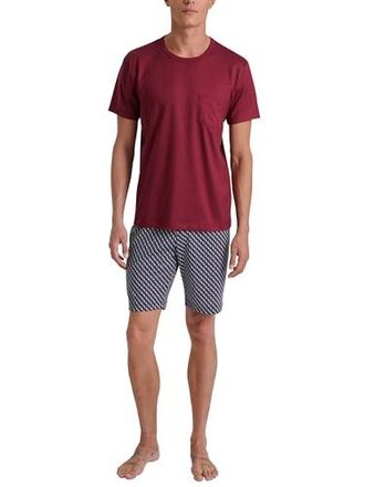 CALIDA Relax Imprint Pijama Corto Para Hombre, 100% algodón, fácil de cuidar, elástico y moldeable, de Punto sencillo