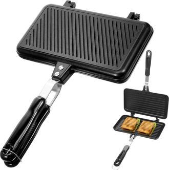 Angoily Ridge Monkey Toaster Xl Gusseisensteaks Bratpfanne mit Deckel Grill Pan Steak Pfanne mit Holzgriffe Gewürzte Nonstock Grill Pan Nichtstick Pfanne mit 