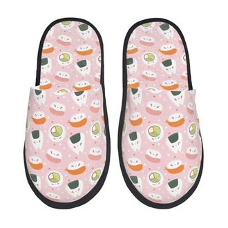 Generic Pantoufles DH&ocirc;tel Sushi Mignon (2) Cozy Pantoufles DHiver Unisexe Chaussons DInt&eacute;rieur Pour Spa Femmes Chambre L