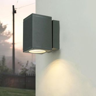 Licht-Erlebnisse Licht-erlebnisse - Lampe ext&eacute;rieure murale anthracite IP54 Fonte daluminium Applique ext&eacute;rieure Terrasse