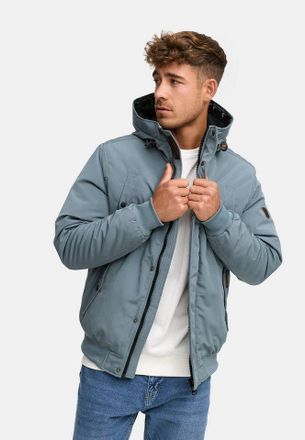 Indicode Winterjacke Herren INAlbanos Jacke Winter Herrenjacke mit Kapuze und praktischen Taschen
