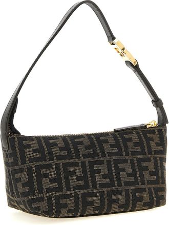 Fendi Womens Brown Polyester Clutch Bag