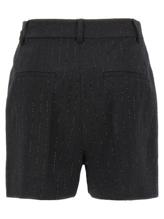 Max Mara Womens Black Virgin Wool Bermuda Shorts