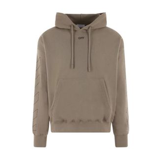 Off-white Arrows Stitched Hoodie - - Sweatshirts & Hoodies - Herren - Beige - XL