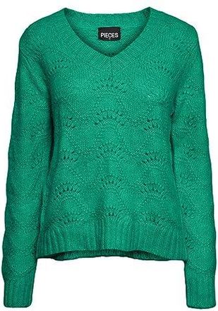 Pieces PCBIBBI LS Pull à col en V pour Femme Noos BC