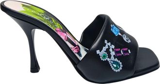 John Richmond Femme, Chaussures, Noir, Taille: 41 EU Sandali in pelle