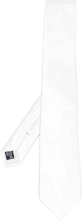 Giorgio Armani Homme, Accessoires, Blanc, Taille: ONE Size Cravate en pure soie