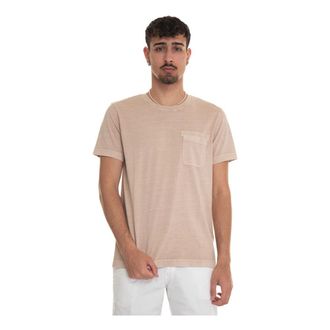 Fay T-Shirt aus Baumwolle - - Tops - Herren - Beige - 3XL
