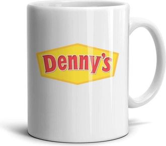 NA Dennys weiße Keramikbecher Kaffeebecher oder Teebecher
