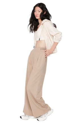 Trendyol Trendyol Damen TWOAW23PL00389 Hose, Beige, XL