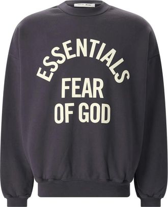Fear of God Homme, Sweatshirts et sweats &agrave; capuche, Noir, Taille: 2XL SweaT-shirt ras du cou Campus 90s