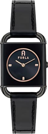 Furla Uhren - Quarz-Analoguhr Furla Arco Square - Gr. unisize - in Schwarz - f&uuml;r Damen
