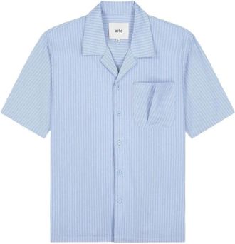Arte Homme, Chemises, Bleu, Taille: S Blocks Shirt